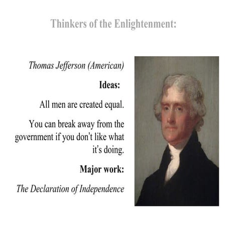 Enlightenment Thinkers Walkaround | PPT