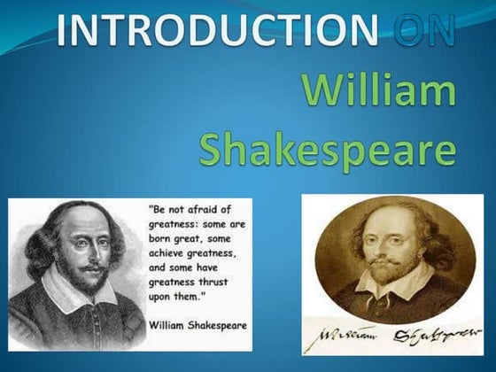Shakespeare, life and work. | PPT