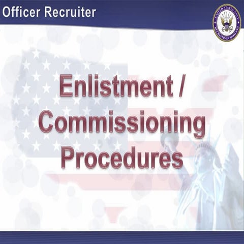 Enlistment comm procedures homework 5 | PPT