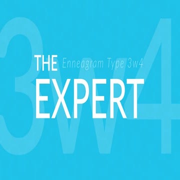 Enneagram 3w4 - The Expert | PDF