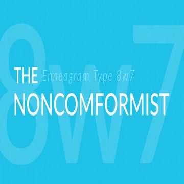Enneagram 8w7 - The Noncomformist | PPT