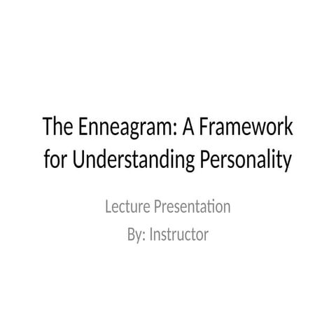 Enneagram_Detailed_Sample.pptx explaining the origin | PPTX