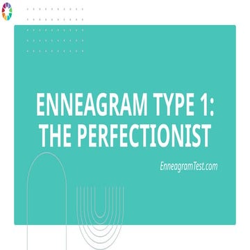 Enneagram Personality Type 1 - The Perfectionist | PPTX