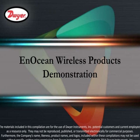 EnOcean | PPTX | Technology & Computing
