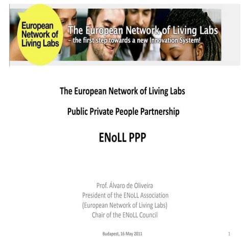 ENoLL led PPP for Living Labs | PPT