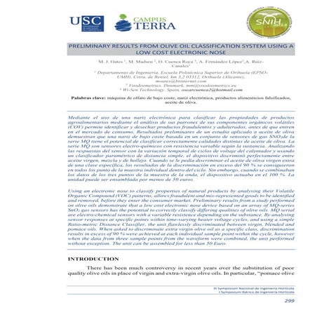 Electronic Nose VOC patterns | PDF