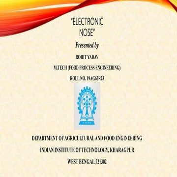 Electronic nose | PPTX