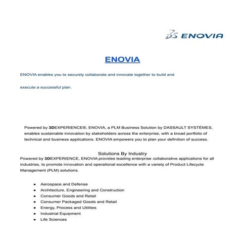 Enovia | PDF
