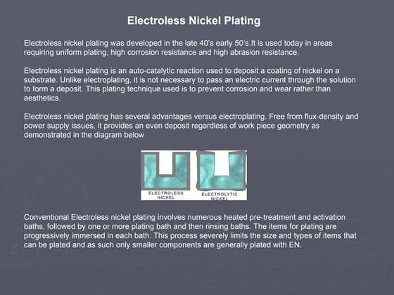 Electroless Nickle Plating Process | PDF | Science