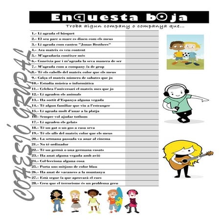 Enquesta boja cohesió grupal | DOC