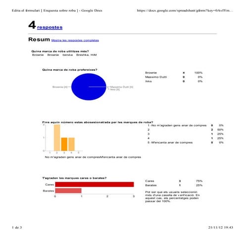 Enquesta sobre la roba | PDF