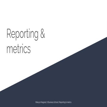 Reporting & metrics | PPTX