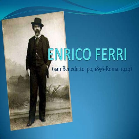 Explicación de la criminalidad desde los postulados de Enrico Ferri ...