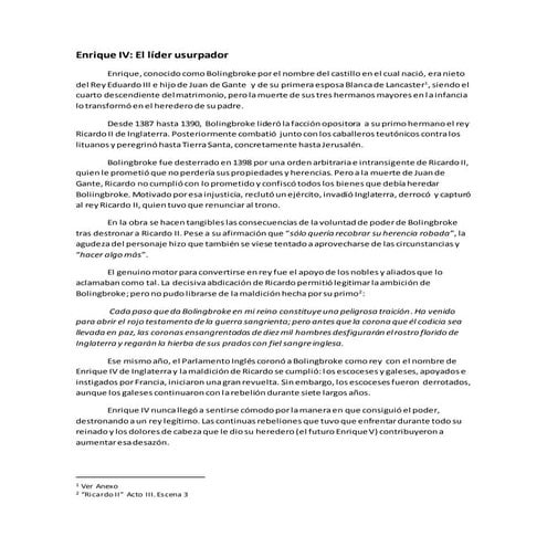 Enrique iv el líder usurpador | DOCX