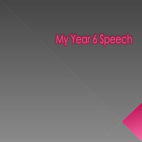 Enrique's Year 6 Speech Assessment | PPT