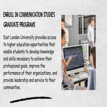 Enroll In Communication Studies Graduate Programs | PDF
