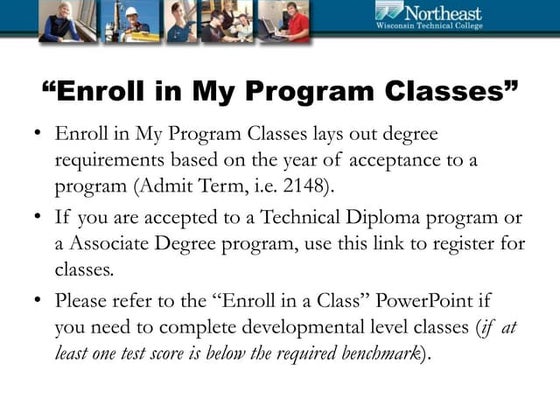 Enroll by Requirements or Planner | PPT