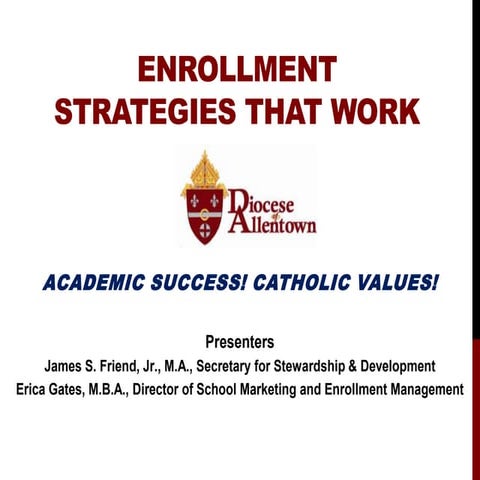 Catholic School Enrollment Strategies That Work | PPTX