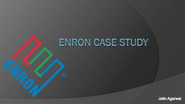 Enron scandal | PPTX