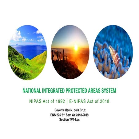 National Integrated Protected Areas System (NIPAS) Act and E (expanded) - NIPAS Act of the ...