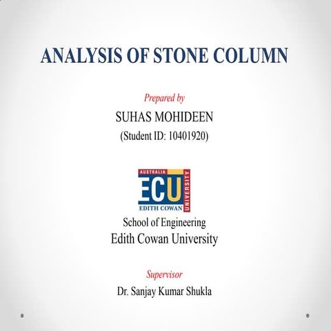 Analysis of Stone Column | PDF