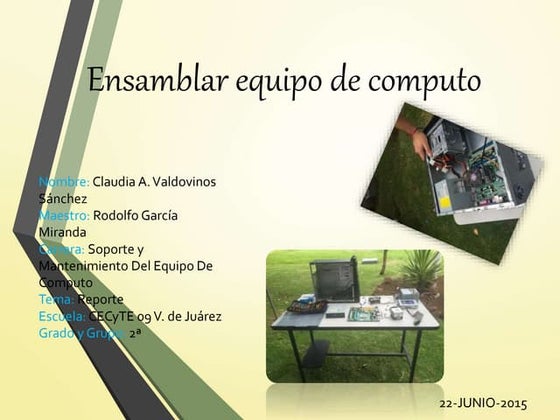 Pasos para ensamblar el cpu | PPTX