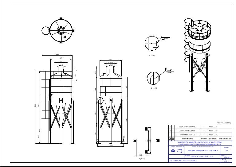 PLANO DE SILO - ESTRUCTURA METALICA