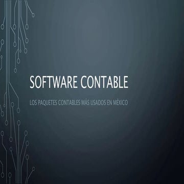 Software Contable, los paquetes más usados en México | PPTX