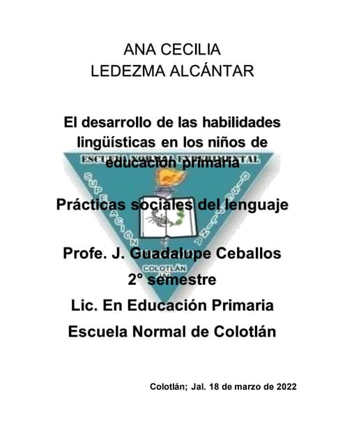 Ensayo habilidades linguisticas | PDF