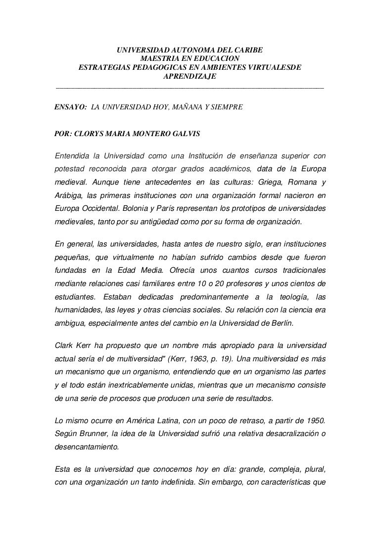 6 Ejemplos De Ensayos Para Tareas Universitarios - kulturaupice