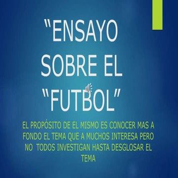 Ensayo sobre el futbol marlen | PPTX