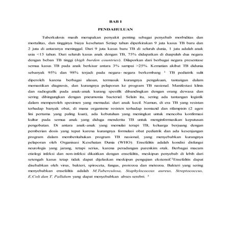 Ensefalitis tb | PDF