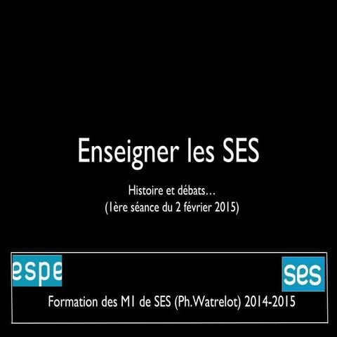 Présentation SES | PPTX