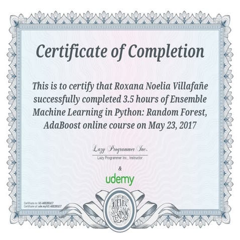 Ensemble Machine Learning in Python: Random Forest and Adaboost | PDF