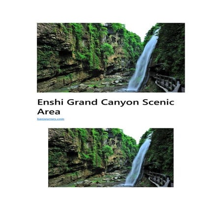Enshi grand canyon scenic area | PDF