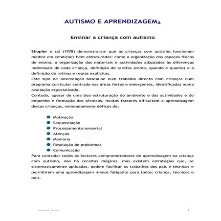 Escala-CARS-1.pdf teste para crianças com autismo | PDF