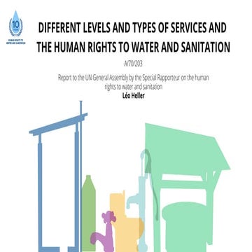 Different Levels and Types of Services and the Human Rights to Water ...