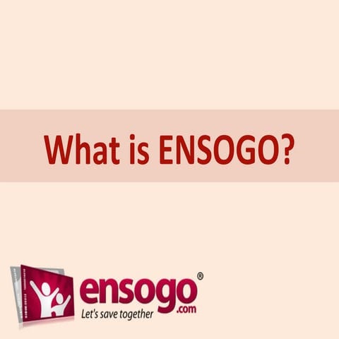 Ensogo presentation | PPT | Business | Business and Finance