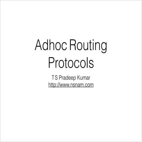 Adhoc Routing Protocols Pdf