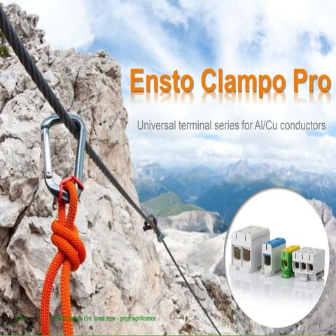 Ensto Clampo Pro terminals introduction | PPT