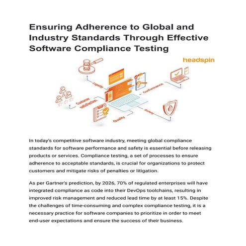 Ensuring Adherence to Global and Industry Standards Through Effective Software Compliance ...