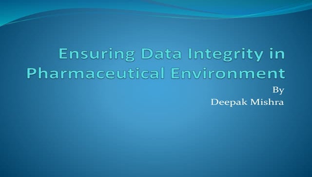 Data Integrity | PPT