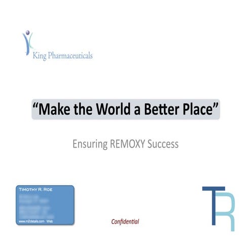 Ensuring Remoxy success | PDF