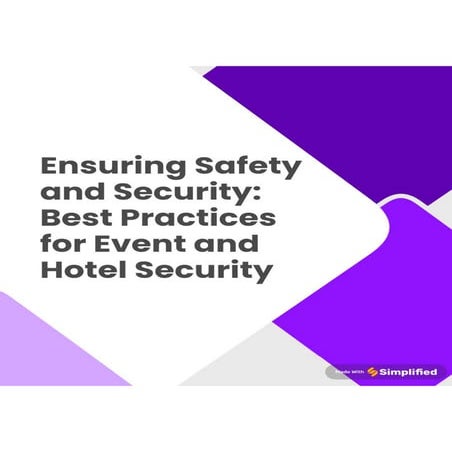 Ensuring Safety and Security- Best Practices for Event and Hotel ...