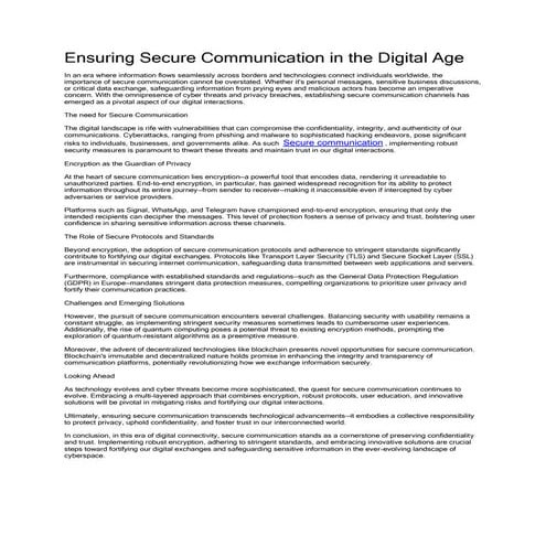 Ensuring Secure Communication in the Digital Age.docx