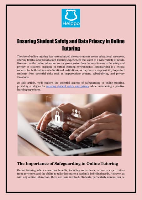 Role of teachers in safe guarding students from cyber threats | PPT