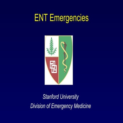 ENT emergency | PPT
