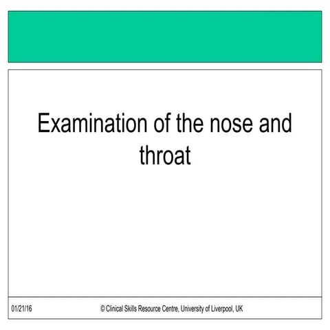 ENT Examination | PPT