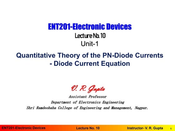 Diode Equivalent Circuits.ppt | Physics | Science