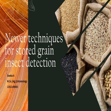 ENT 509 Term Paper-Newer techniques for stored grain insect detection ...